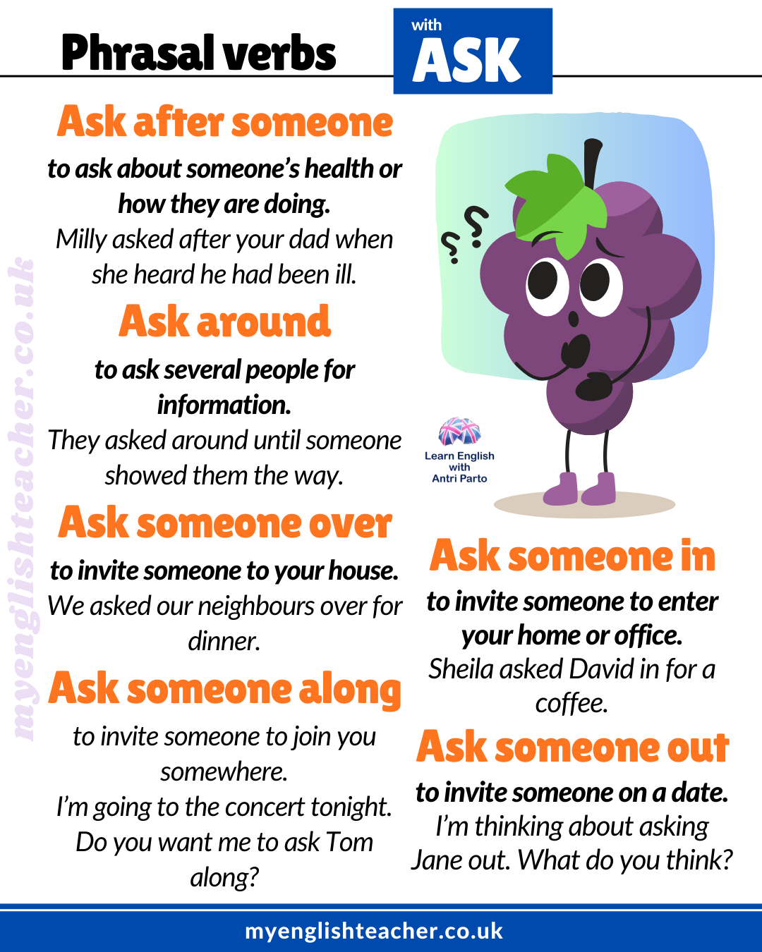 Phrasal Verbs with ASK - My Lingua Academy