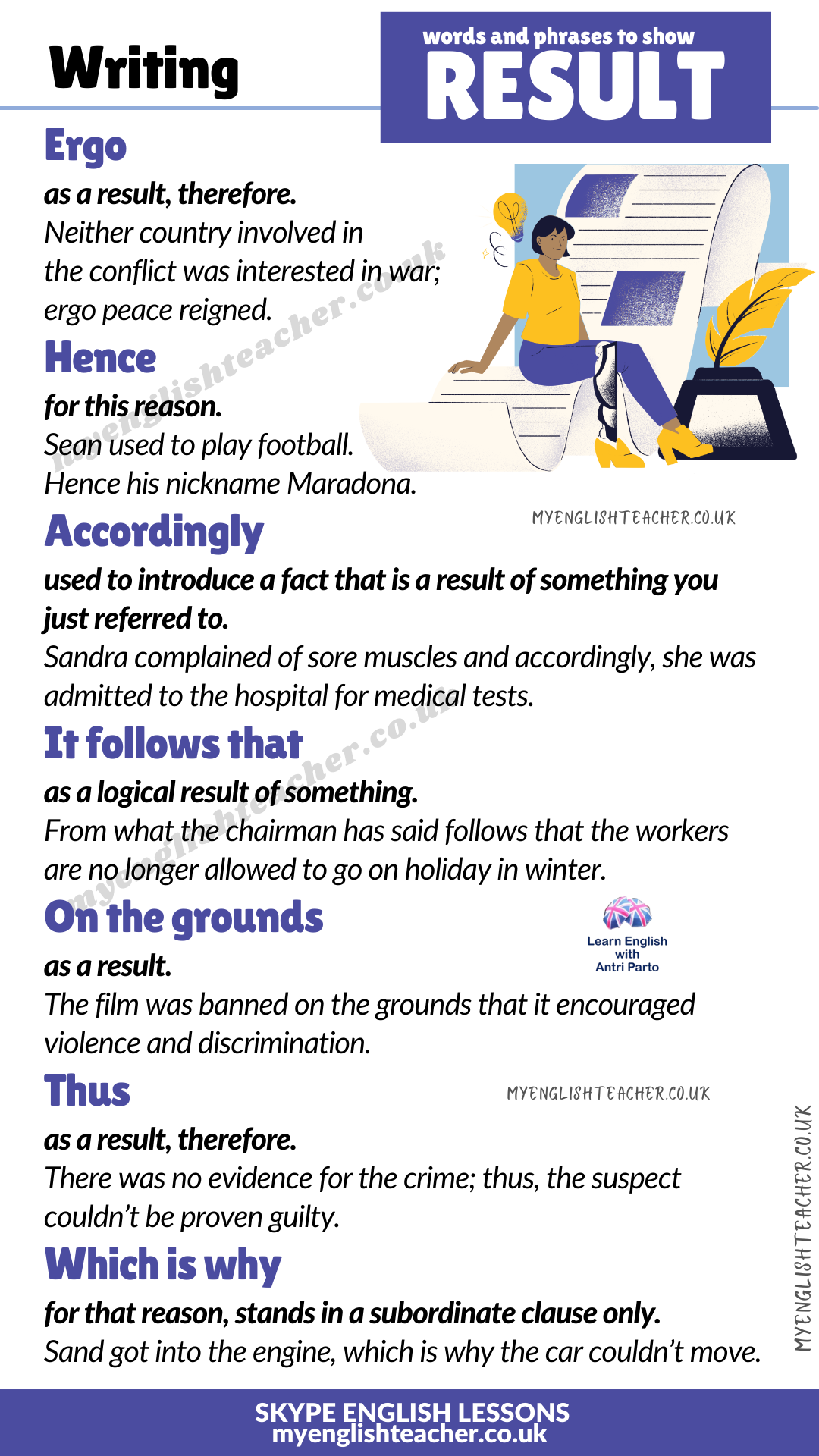 17 Words and Phrases to Show Result - My Lingua Academy