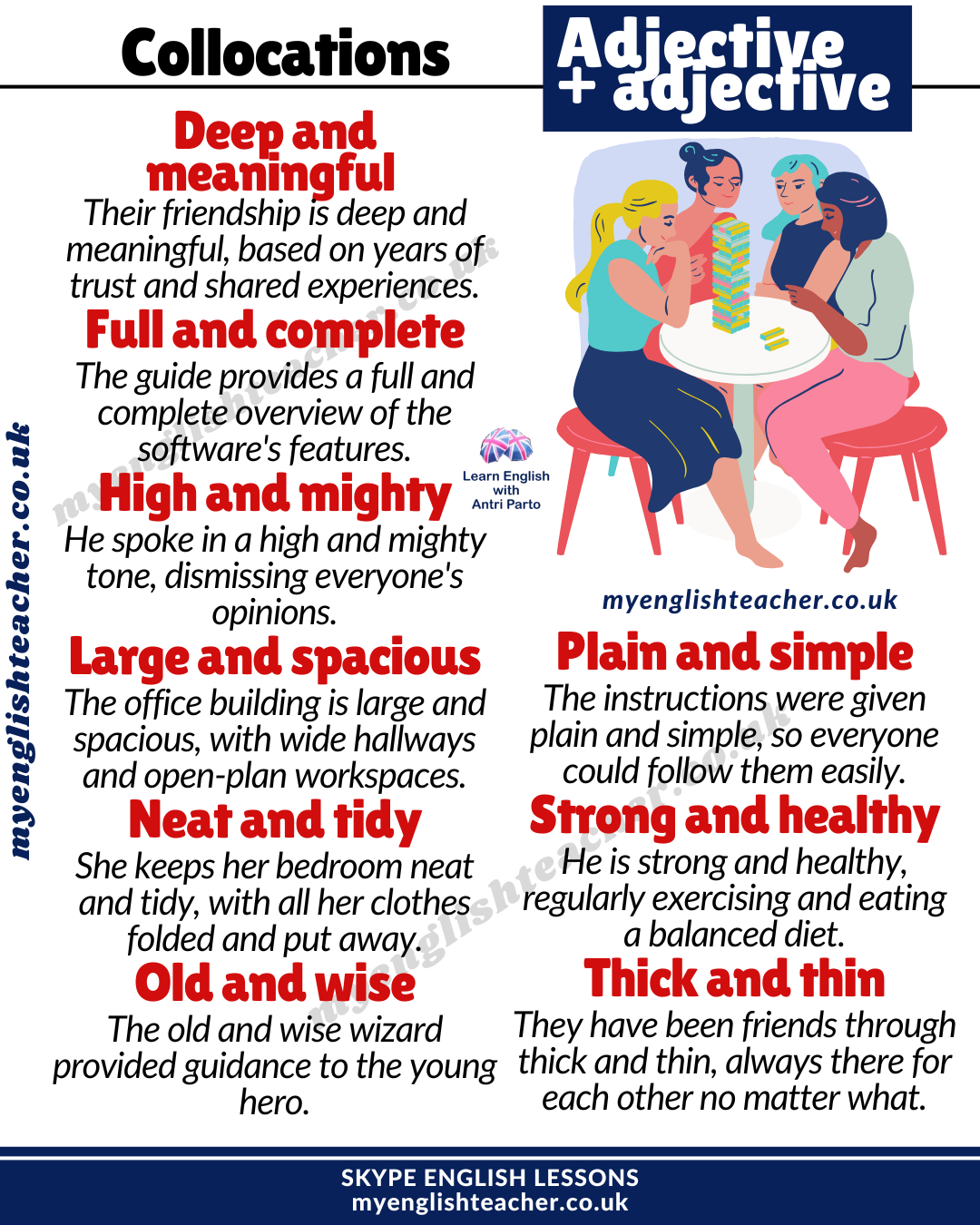 50 Adjective + Adjective Collocations - My Lingua Academy