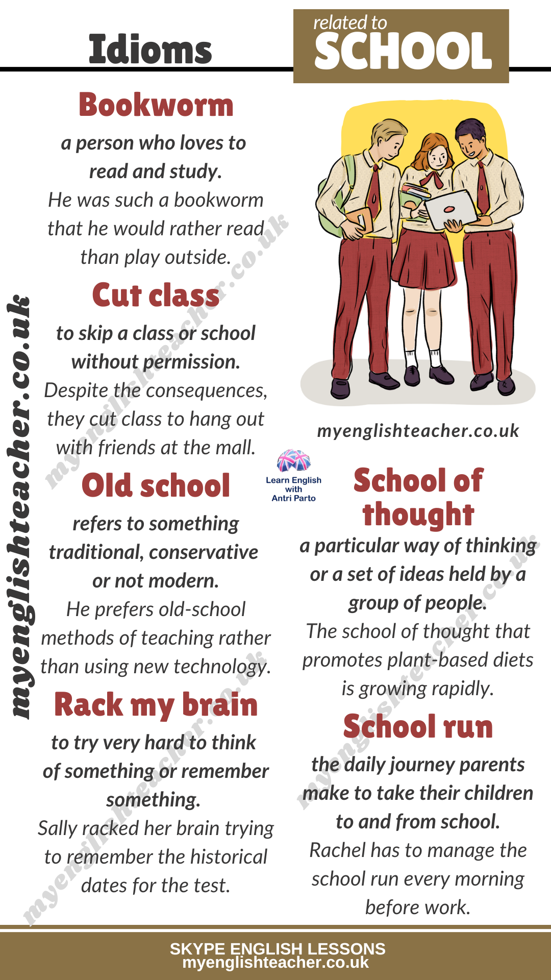 17 Idioms Related to School - My Lingua Academy