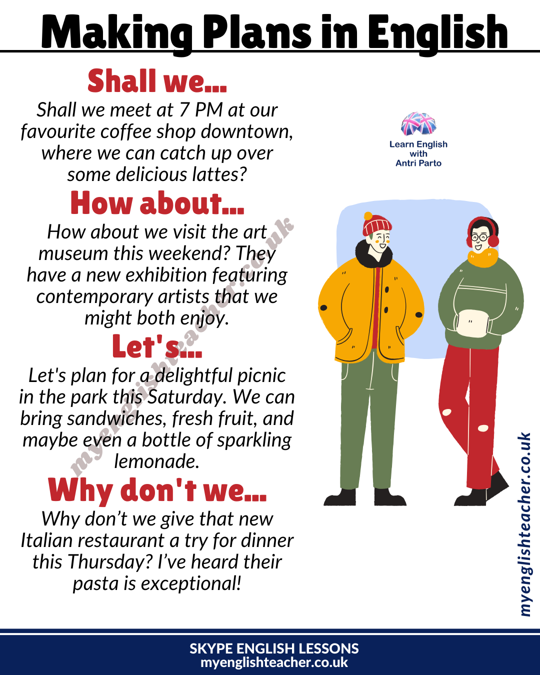 Talk about Plans in English - My Lingua Academy