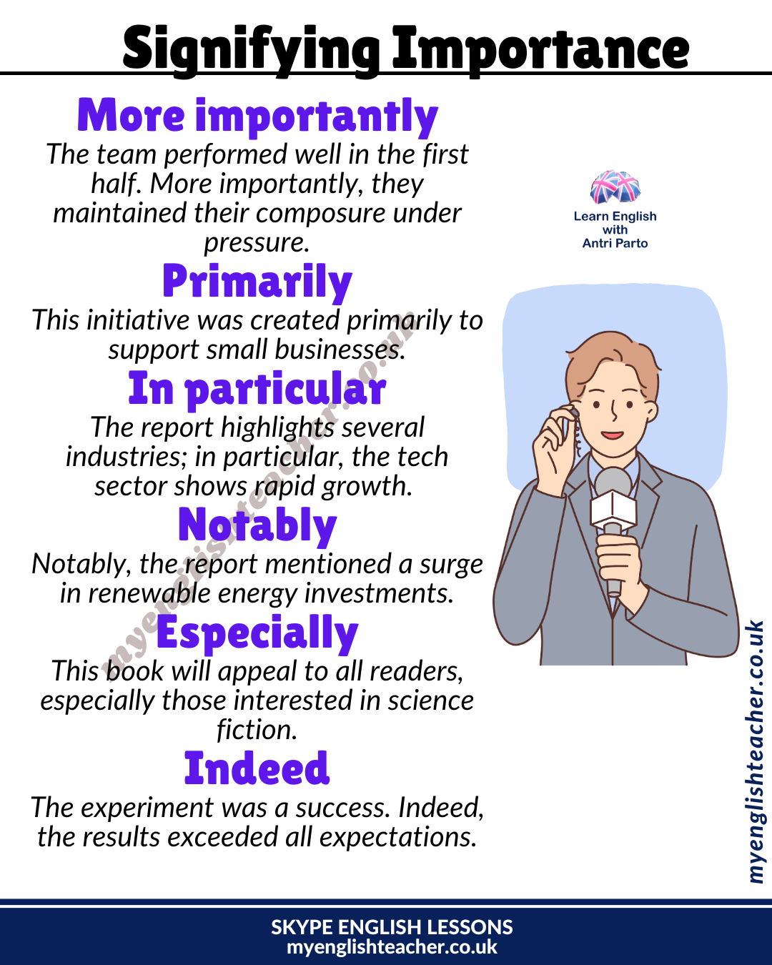 Linking Words and Phrases to Signify Importance - My Lingua Academy