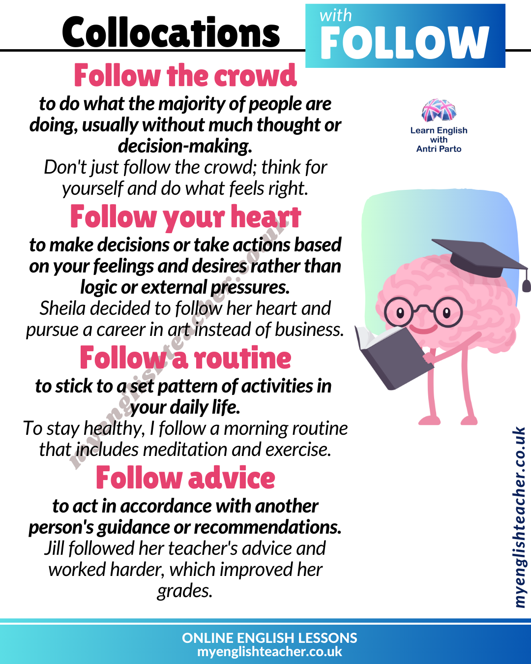 18 Collocations with “Follow” - My Lingua Academy