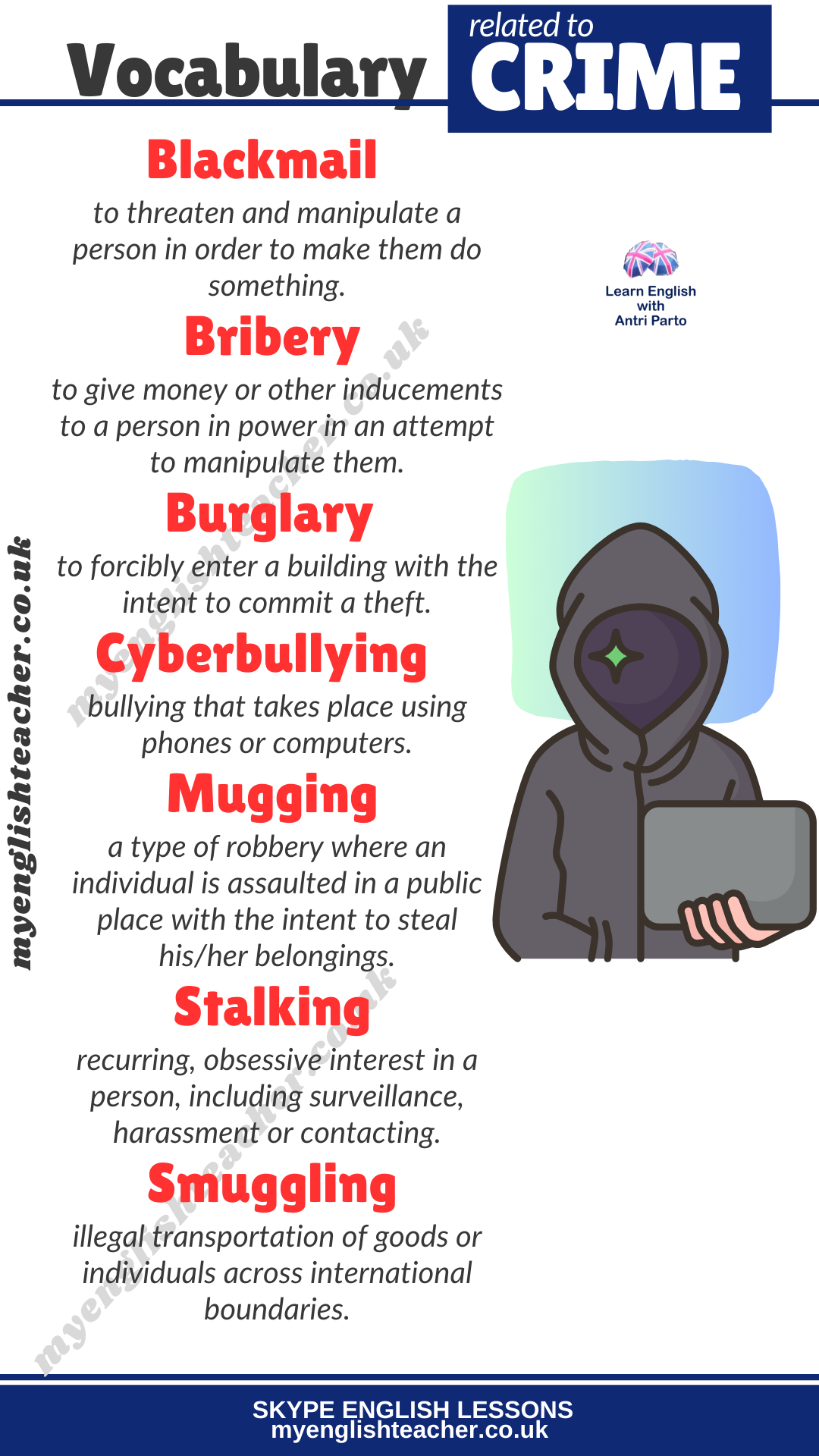 Vocabulary Related to Crime - My Lingua Academy