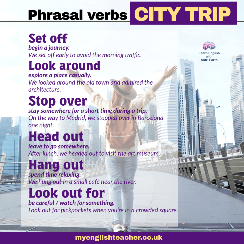 Phrasal Verbs for City Trips - My Lingua Academy