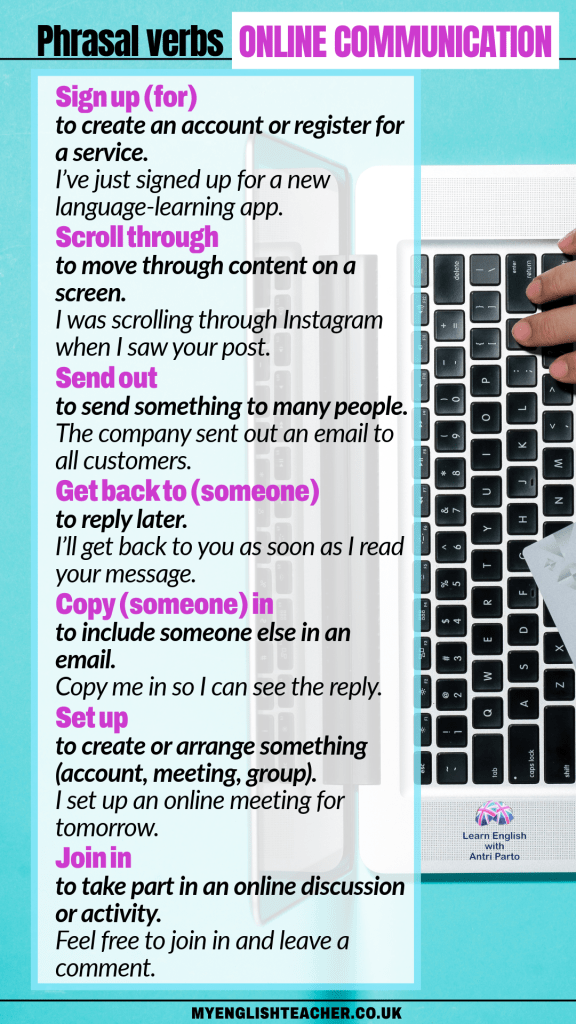 Phrasal Verbs for Online Communication - My Lingua Academy